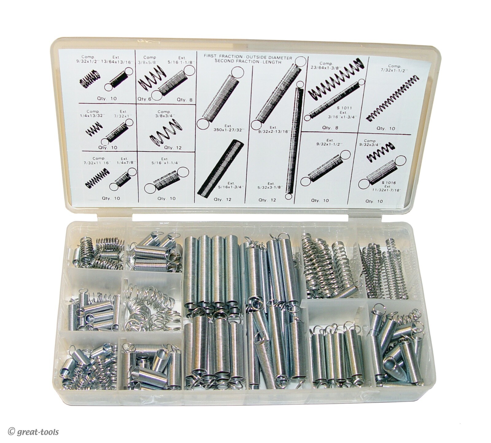 SPRING ASSORTMENT – 200 springs – lawn equipment repair throttle return ...