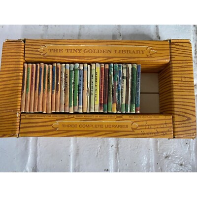 Vintage The Tiny Golden Library Box Set 3 Complete Libraries (10 ...