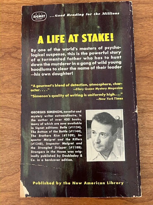 Vtg Paperback - STRANGERS IN THE HOUSE by George Simenon | eBay