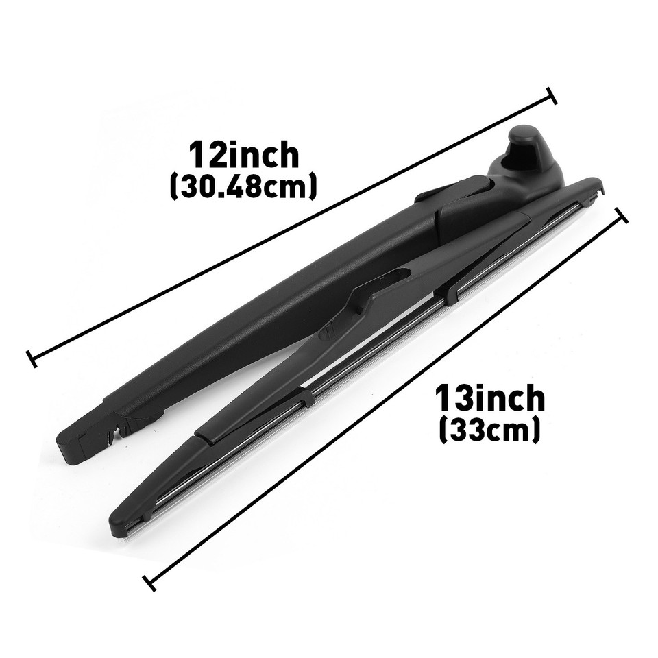 OEM Quality Rear Window 12"+13" Rear Windshield Wiper Arm & Blade Easy ...