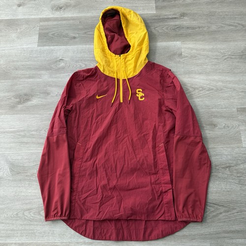 Nike USC Trojans Dri Fit On Field 1/4 Zip Pullover Windbreaker Jacket ...