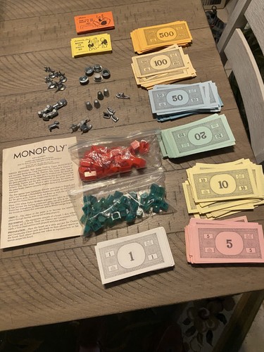 LG Lot Vintage Board Game Replacement Metal, Money, Plastic Game Pieces ...