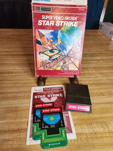 STAR STRIKE Sears Tele-Games Intellivision Atari 2600 Rare Complete! | eBay