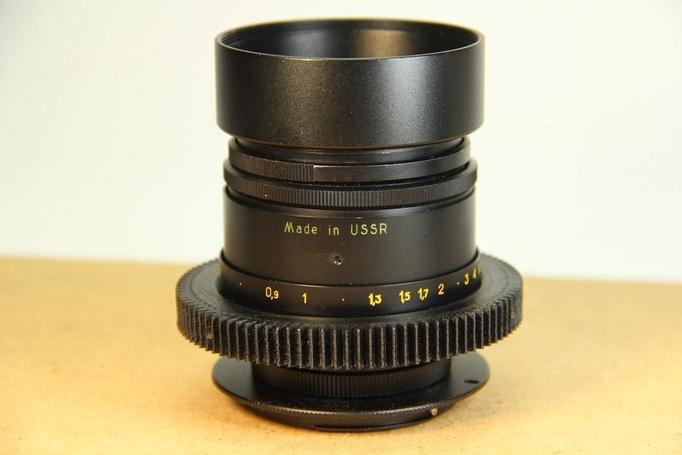 Anamorphic Helios 44-2 f,2/58 Soviet lens Cine mod lens M42 Canon EF ...