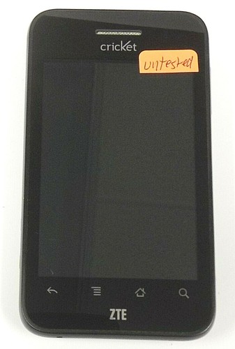 ZTE Score X500 - Black ( Cricket CDMA ) Rare Smartphone - Untested ...