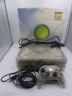 Xbox Console Crystal Limited Edition + Controller PAL EUROPEAN + BOX | eBay