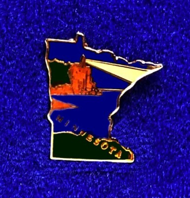 State of Minnesota ~ #2 Hat Pin ~ Brooch ~ Pin Back ~ FREE ship on More ...