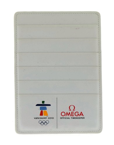 Omega Olympic Vancouver 2010 White Leather Card Holder | eBay