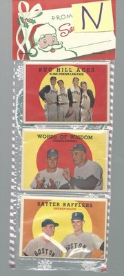 1959 TOPPS Christmas RACK PACK /POS MANTLE/MARIS/MAYS/CLEMENTE/AARON ...