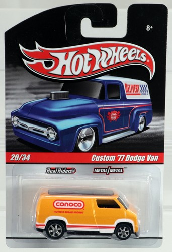 Hot Wheels Conoco Custom '77 Dodge Delivery Van - R3752 NRFP 2009 ...