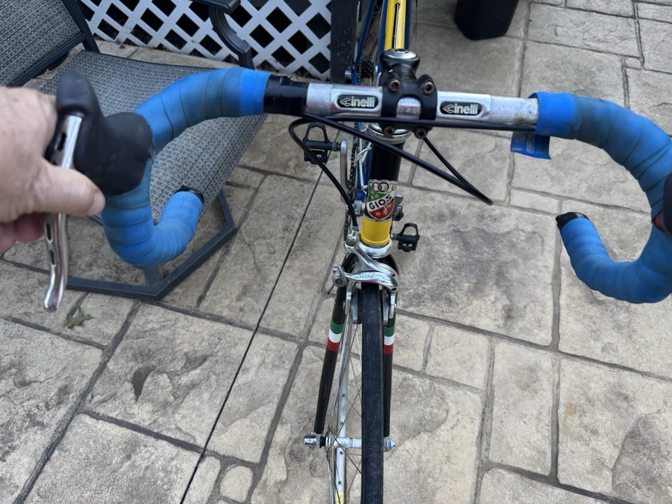 Beautiful GIOS Super record 56cm Look Fork Groupo 6 Italia Shimano ...