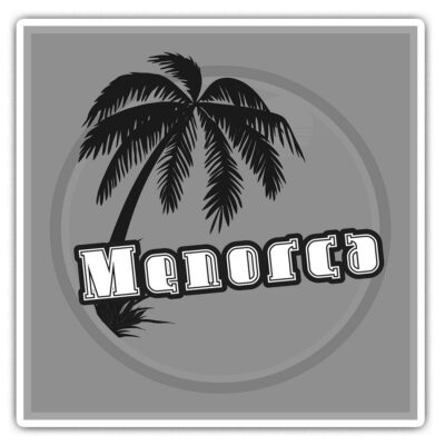 2 x Square Stickers 10 cm - Menorca Sunset Travel Holiday Stamp #40649 ...