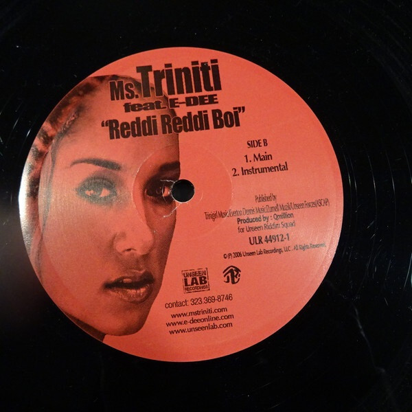 Ms. Triniti Feat. E-Dee - Bongce Along, Vinyl 12" Single- ULR44912-1 ...