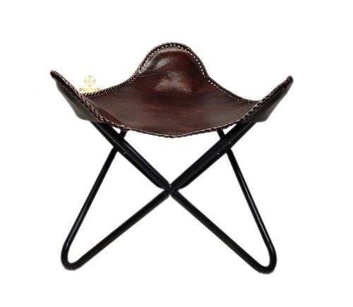 Triangle Shape Leather Ottoman Stool – Home & Office Relaxing Foot ...