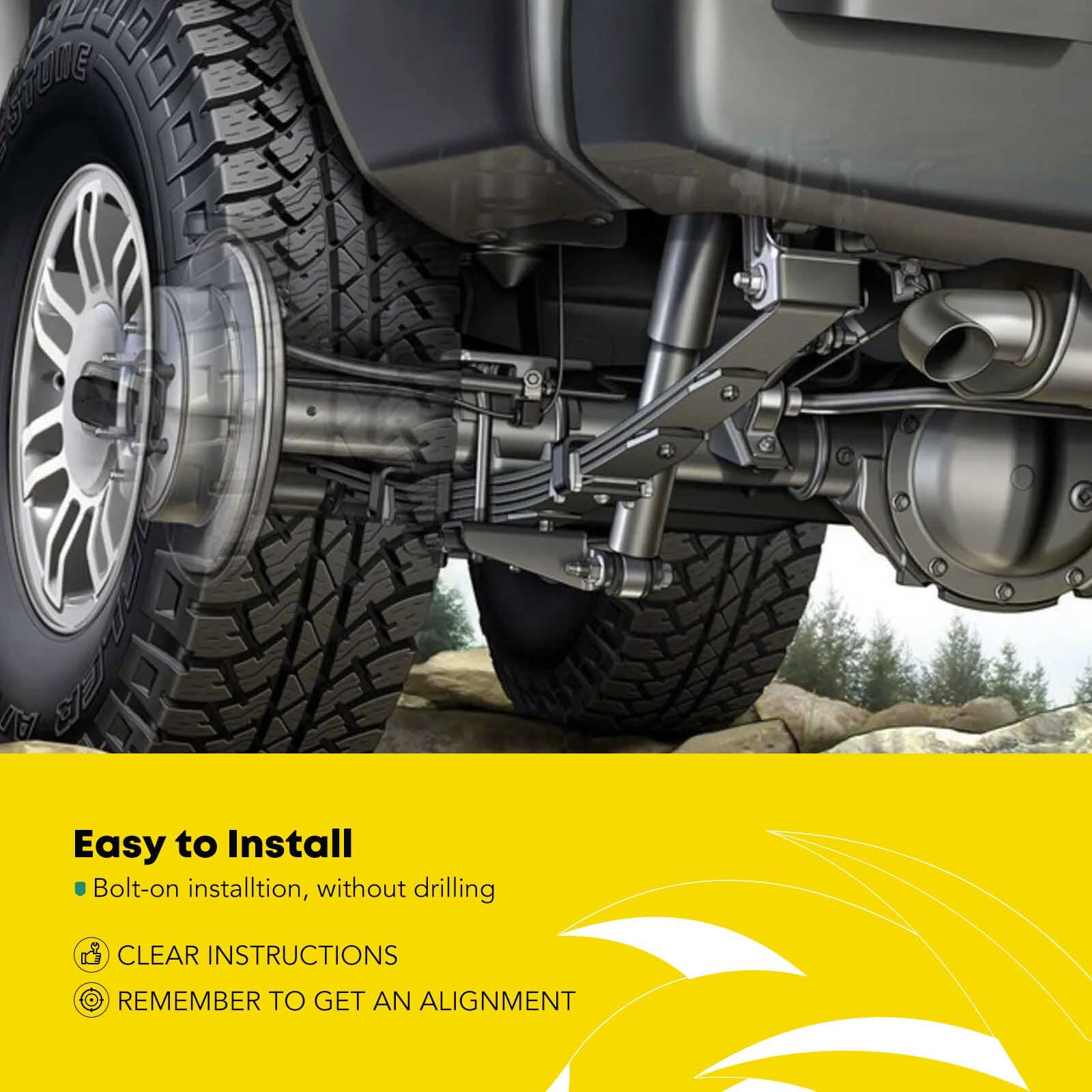 2'' Rear Leveling Lift Kit Leaf Spring Shackle for Nissan Navara D40 ...