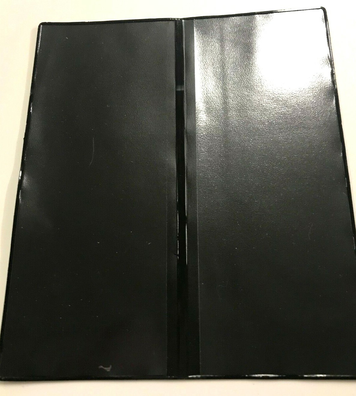 DOUBLE FOLDING LOTTERY TICKET HOLDER/WALLET LEATHER LOOK AND PLAIN ...