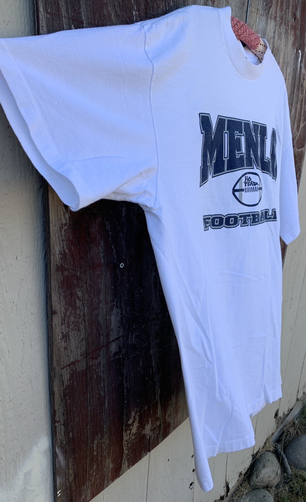Vintage 1990s No Fear Menlo Football T-Shirt Size XL Single Stitch Made ...
