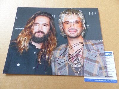 TOKIO HOTEL - BILL & TOM KAULITZ signed Autograph 8x10 Autographed ...