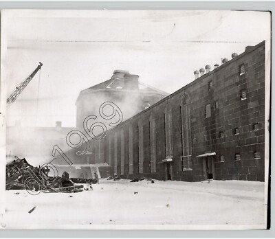 Exterior MASSACHUSETTS STATE PRISON Charlestown VINTAGE 1957 Press ...