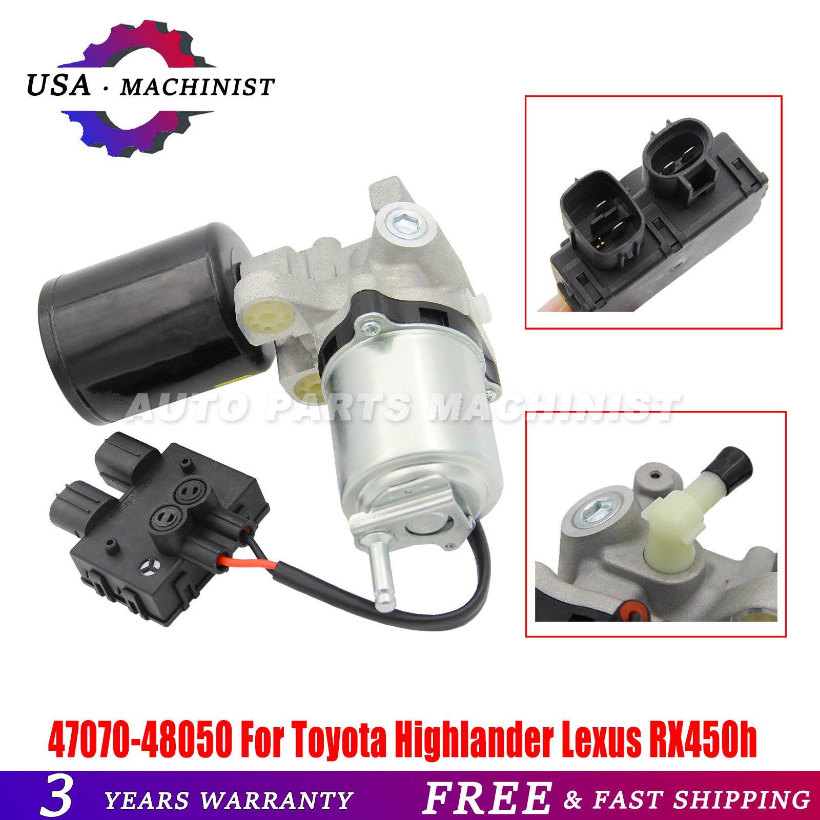 ABS Brake Pump Booster 4707048050 Fit Toyota Highlander Lexus RX450h ...