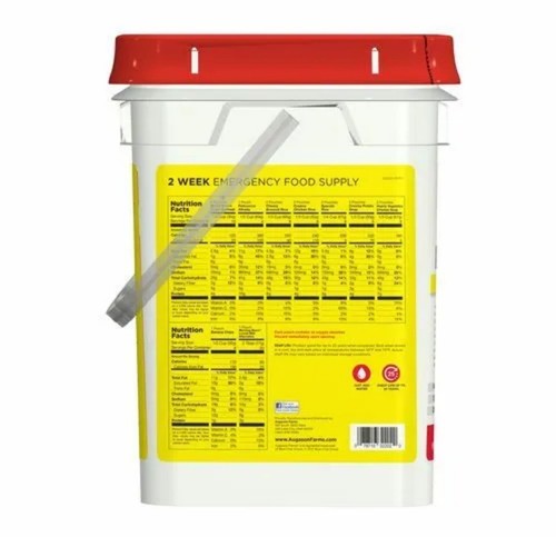 Emergency Food Supply Survival 140 Serving Storage Pail Kit Augason ...