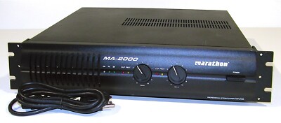 🔥【BRIDGE TO 600W】Marathon MA-2000 2Ch Power Amp! SpeakON~PRO SERVICED💥 ...