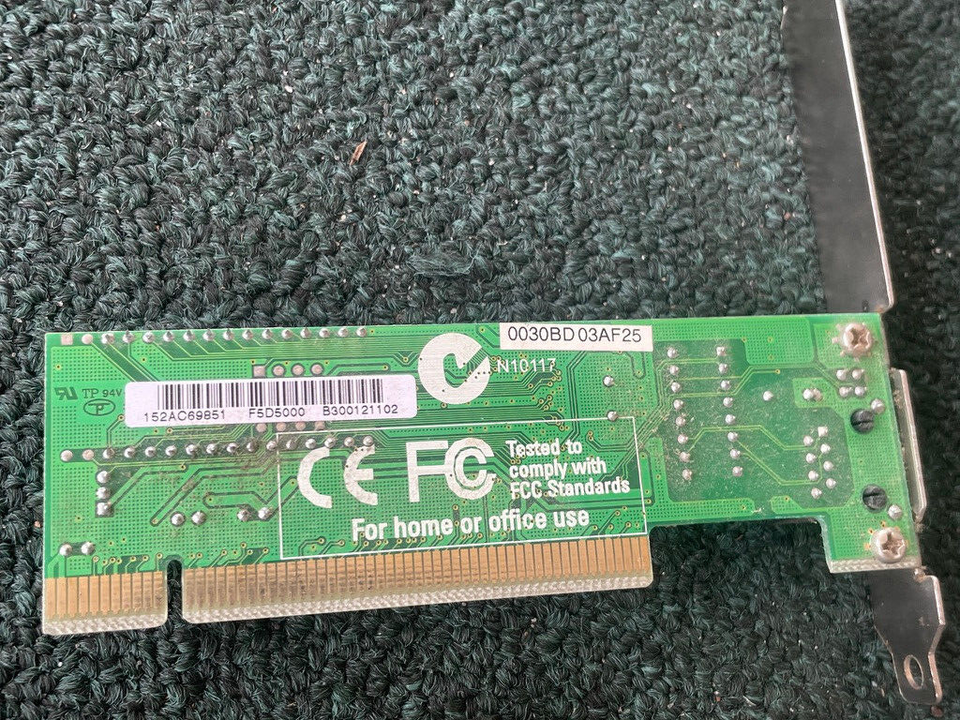 GENUINE Belkin N10117 Desktop Network PCI Card 10/100 Ethernet MAC PC ...