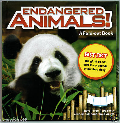 ENDANGERED ANIMALS! A Fast Fact Fold-Out Panoramic View Book for Kids ...