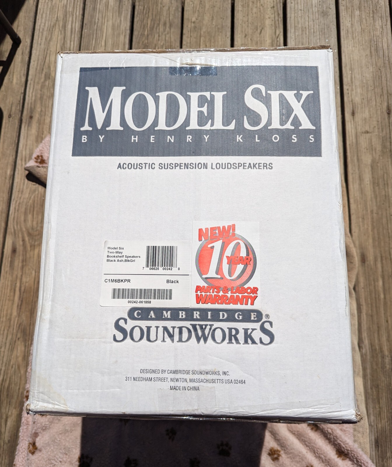 Cambridge Sound works Model-6 Speakers | eBay