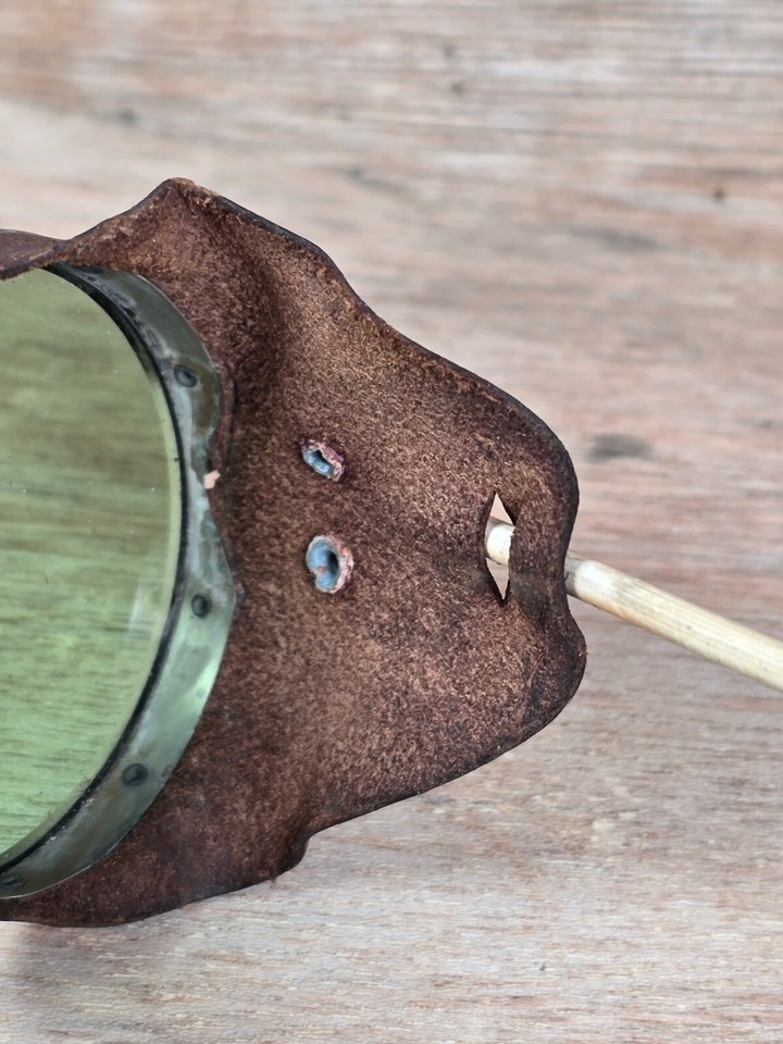 Vtg American Optical AO Steampunk Motorcycle Aviator Safety Glasses ...