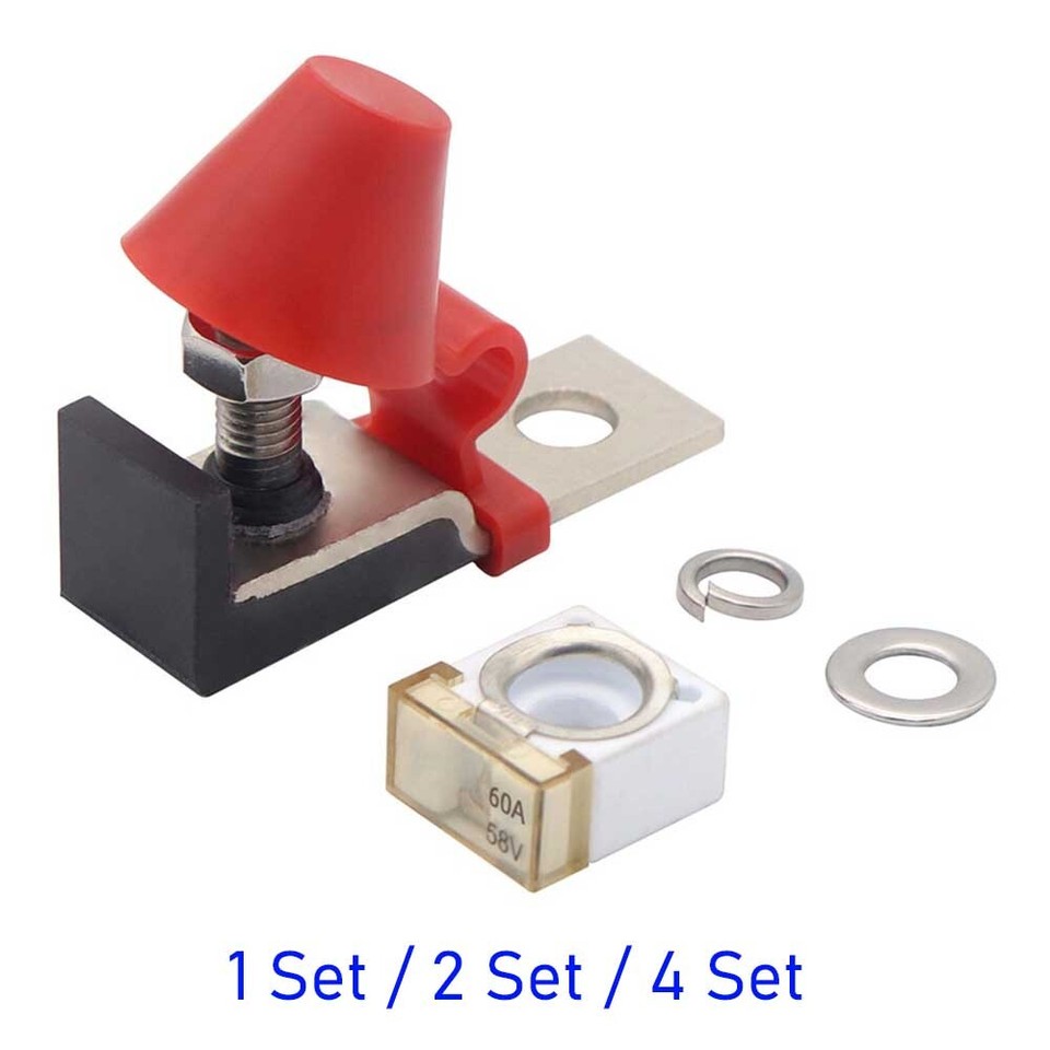 1/2/4 set Convenient&Efficient Battery Fuse Terminal Fuse Block Kit For ...