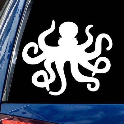 Octopus decal vinyl sticker walls windows car bumper sticker coastal ...
