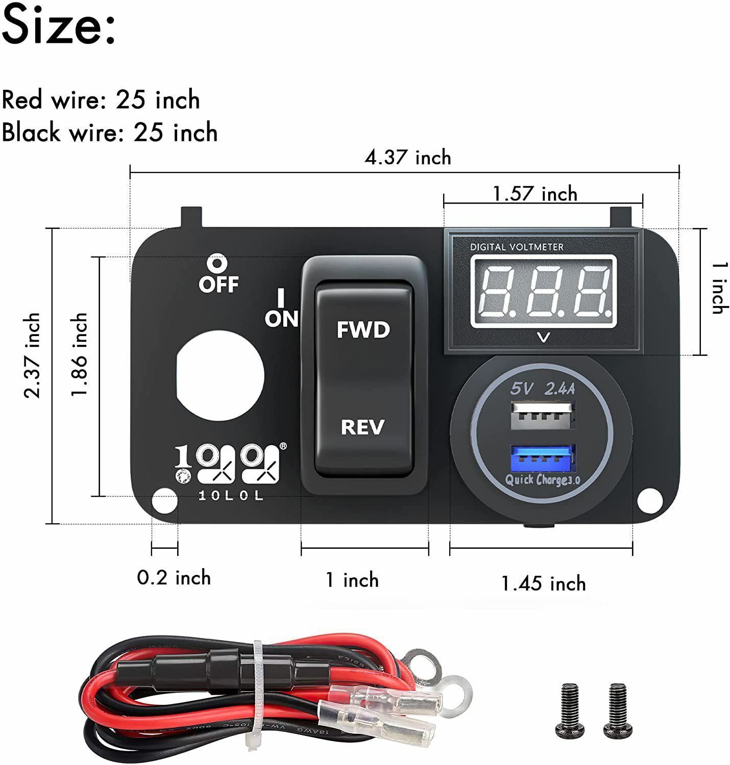 10L0L Golf Cart Key Switch Console Plate Fit EZGO TXT & PDS 2003-up ...