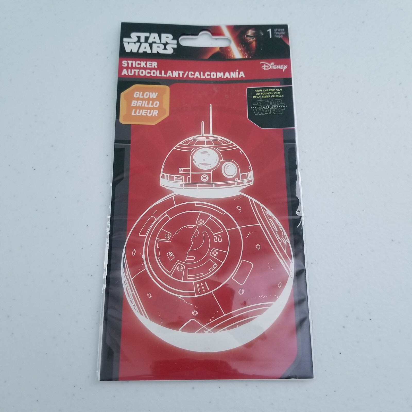 FORCE AWAKENS - STAR WARS BB8 DECAL - WINDOW DECAL/STICKER - BRAND NEW ...