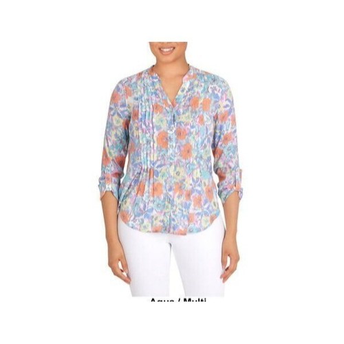 Ruby Rd. Women’s Petite Woven Floral Print Top Size PM NWT | eBay