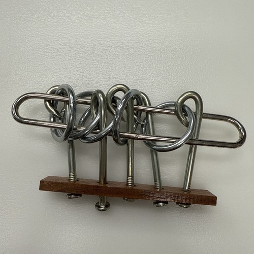 VTG “Centipede” Nails & Rings Brainteaser Puzzle W/ Instruction Heavy ...