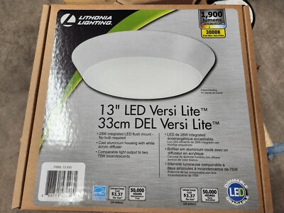Versi Lite 13 in. 3000K 1900 Lumen LED Round Mount Fixture | eBay