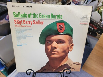 SSGT BARRY SADLER BALLADS OF THE GREEN BERETS RCA VICTOR RECORDS LSP ...
