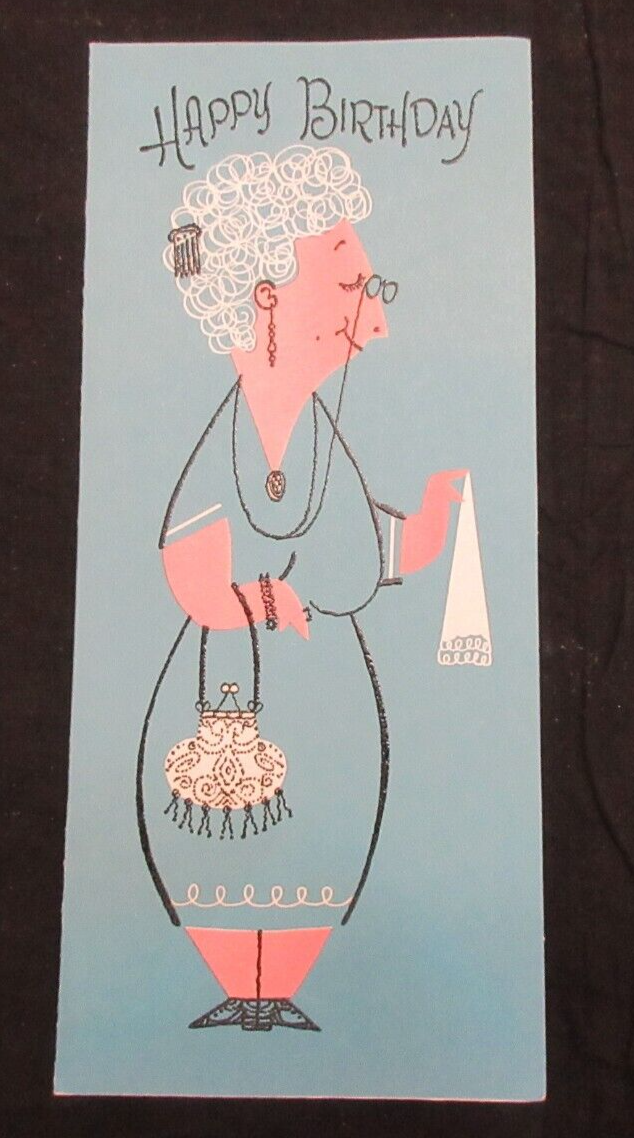 Old Lady Birthday Cards