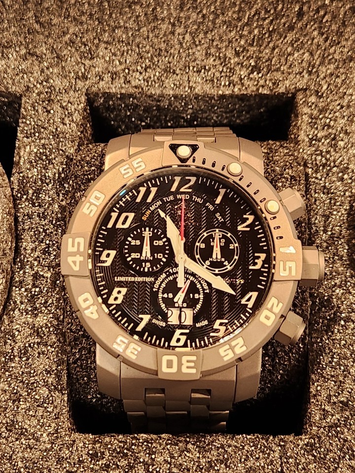 Invicta Sea Base Titanium,NEW, Model No. 17529, LE #50/199, Swiss ...
