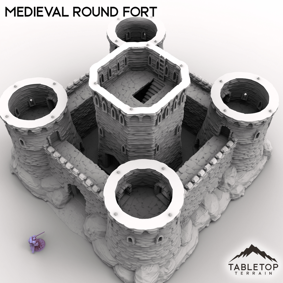 Medieval Round Fort - Fantasy DND Dungeons and Dragons | eBay