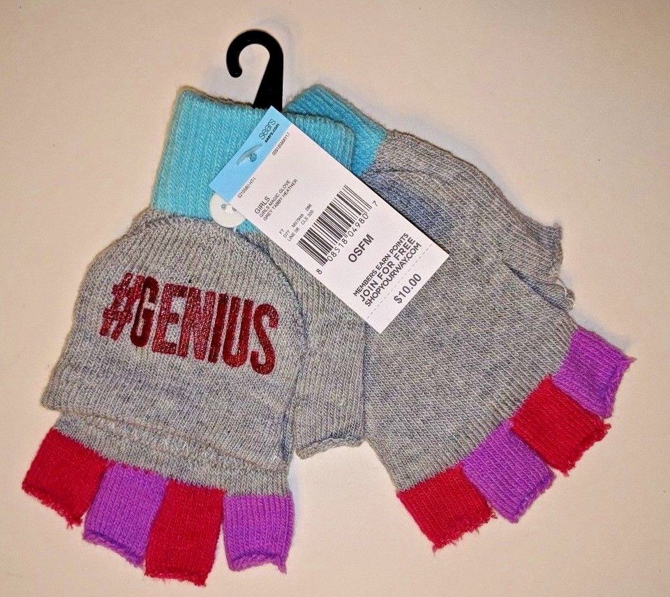 Joe Boxer Girls' Convertible Gloves - #Genius | eBay UK