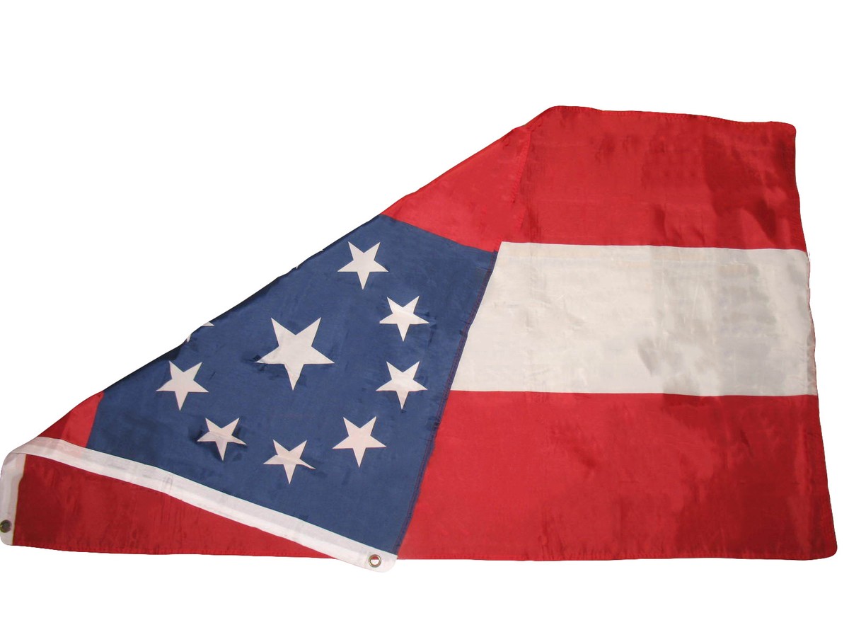 Union And Confederate Flags