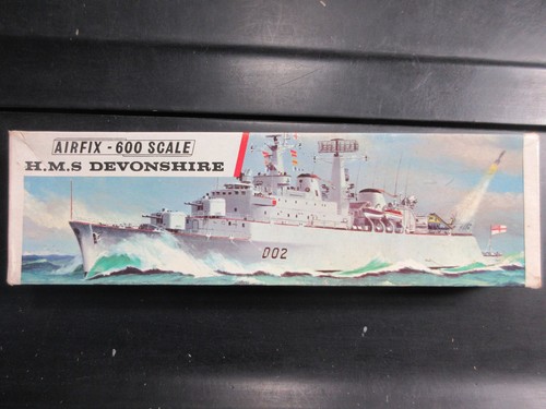 AIRFIX 1/600 HMS DEVONSHIRE #F302S vintage red stripe kit | eBay