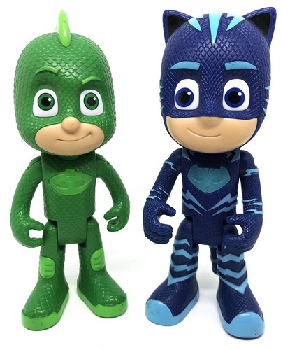 Set of PJ Masks figurines with sound in French 14cm NOT TESTED | eBay