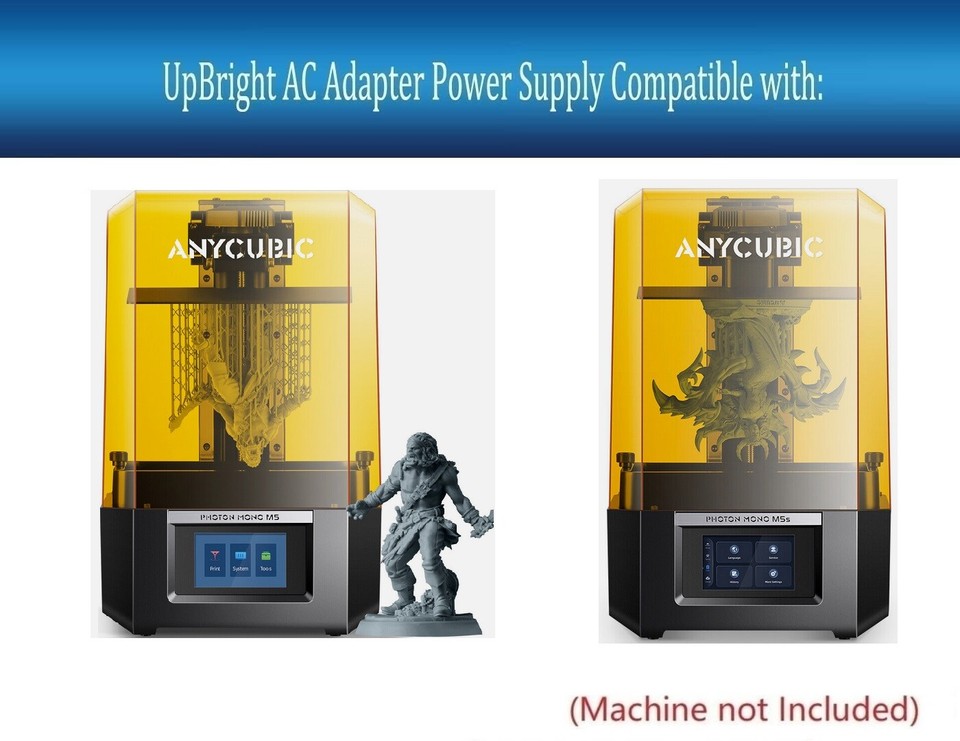 24V AC/DC Adapter For Anycubic Photon Series LCD 3D Printer Power ...