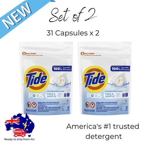 Tide Pods Laundry Detergent Liquid Capsules Capsule Pod Sensitive ...