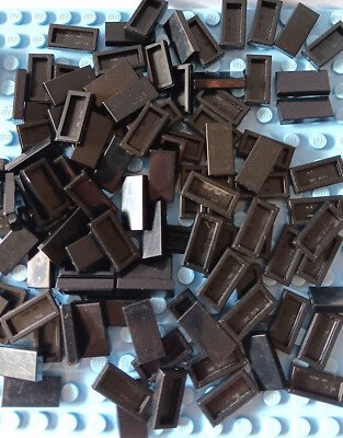 Lego Tiles 1x2 Black Flat Tile building parts NEW X10 Free Shipping | eBay