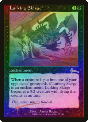 Lurking Skirge FOIL Urza's Legacy HEAVILY PLD Black Rare MAGIC MTG CARD ...