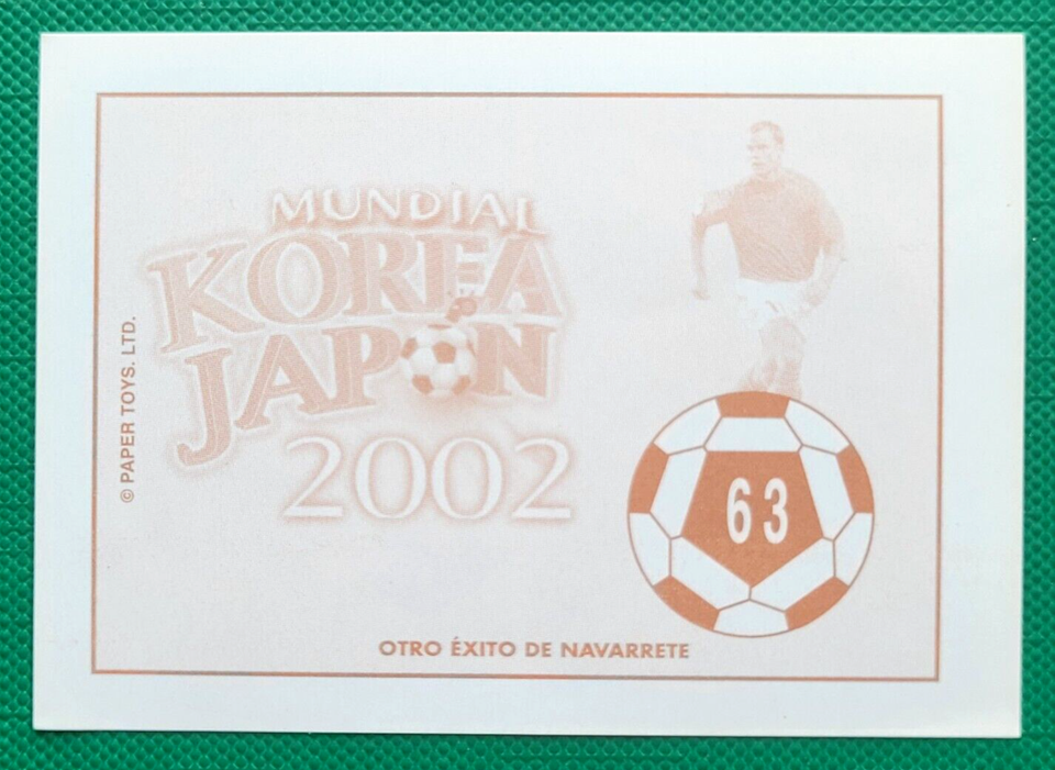 2002 Navarrete Korea Japan World Cup FIFA Face CROMO #063 SALIF DIAO ...